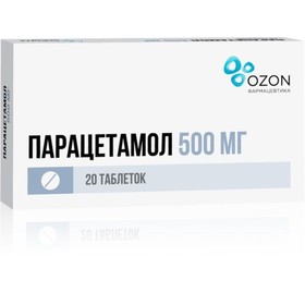 Парацетамол табл. 500 мг №20 Озон (9746264) - Купить по цене от 71.00 ...