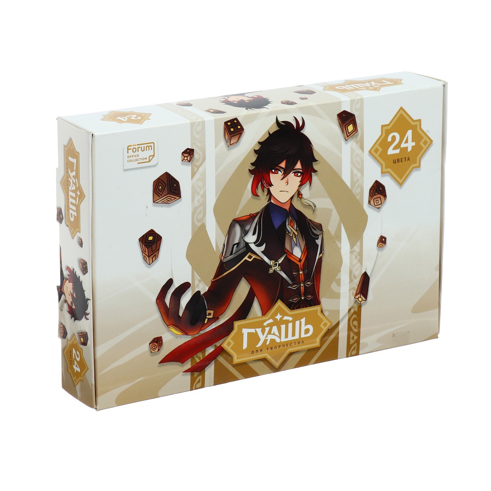 Гуашь 24 цвета х 25 мл, Office Collection "Аниме", в картонной коробке ...