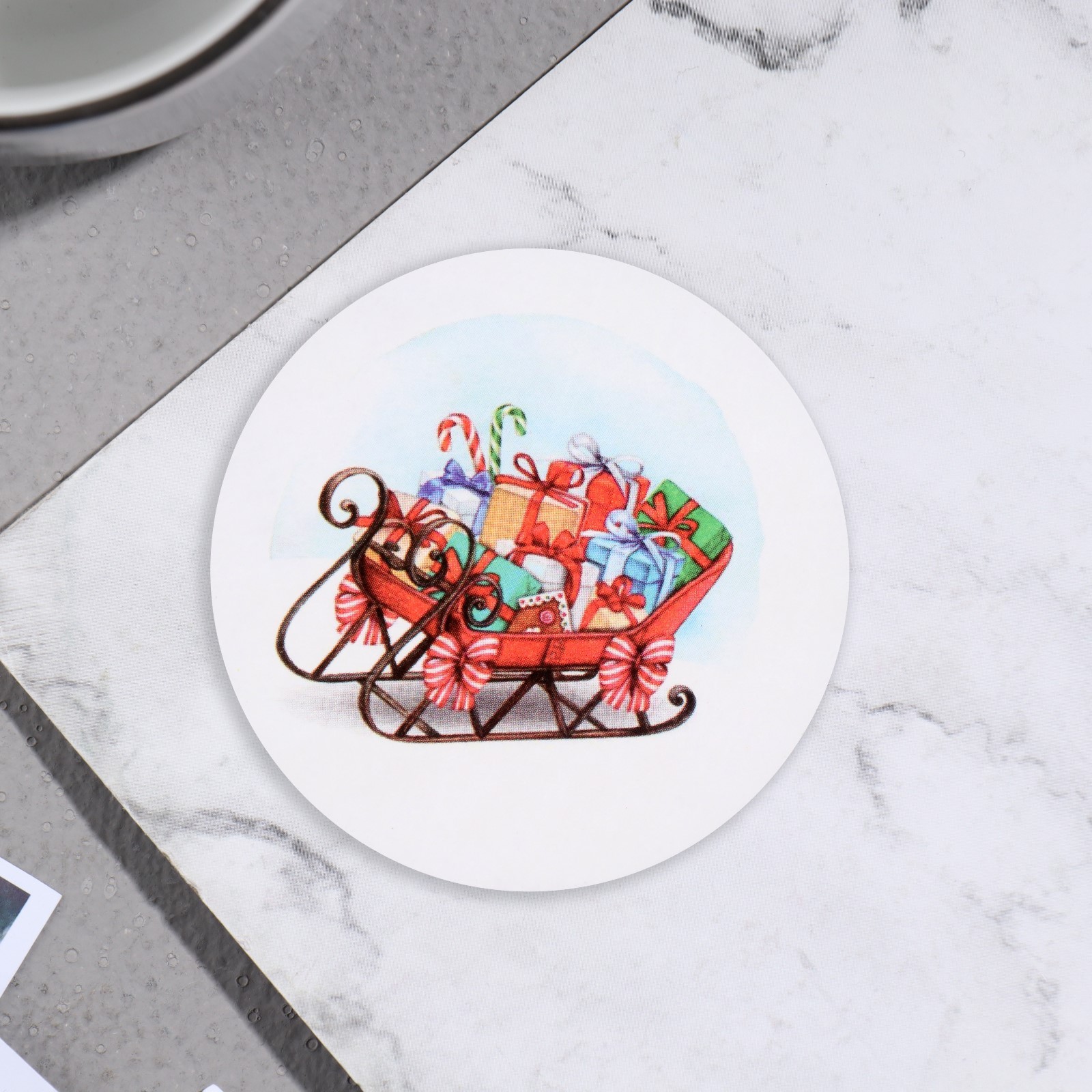 Стикер «Новогодний», 5×5 см (9948030) - Купить по цене от 2.98 руб ...