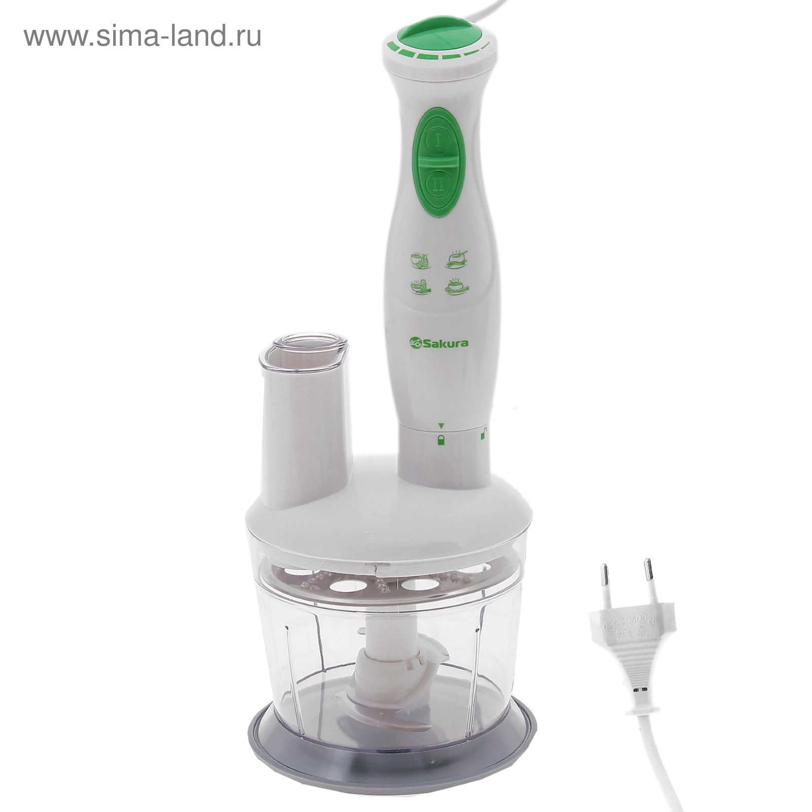 Блендер Sakura SA-6209SW 400Вт погружной + насадки (1059474) - Купить ...