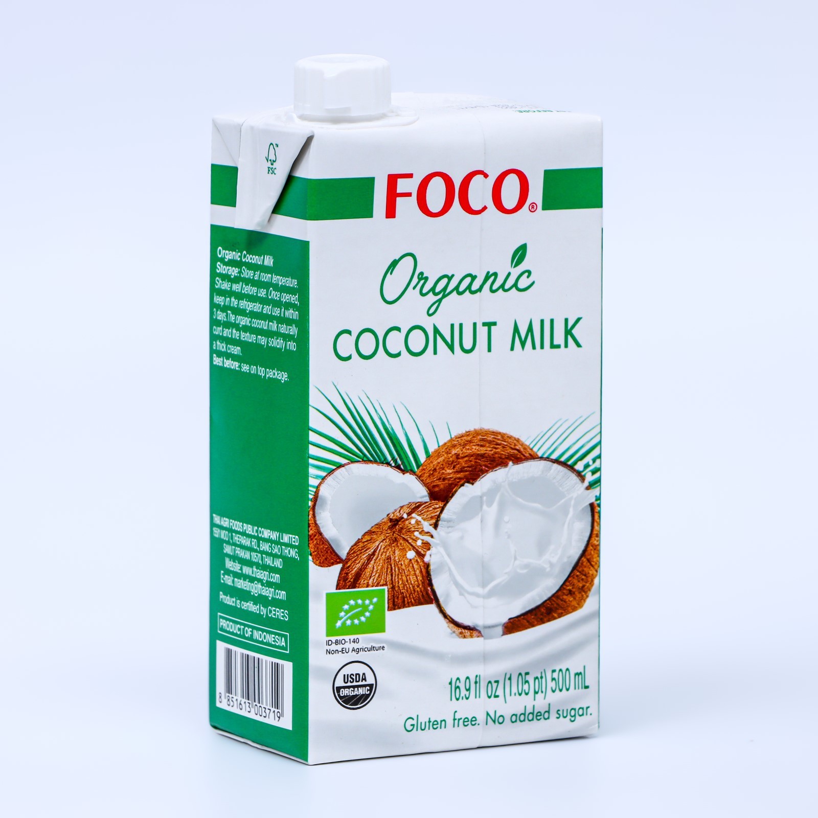 Кокосовое молоко "FOCO" ORGANIC 500 мл, Tetra Pak (10101822) - Купить ...