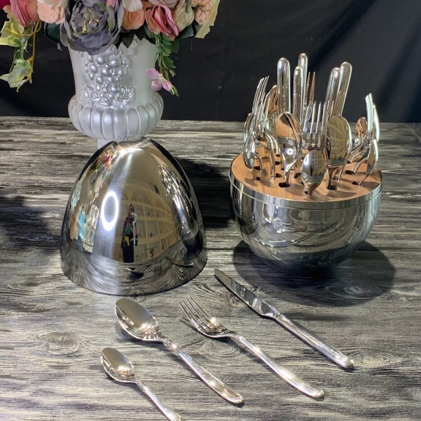 Набор столовых приборов Lenardi, на подставке, 24 предмета (197-024 ...