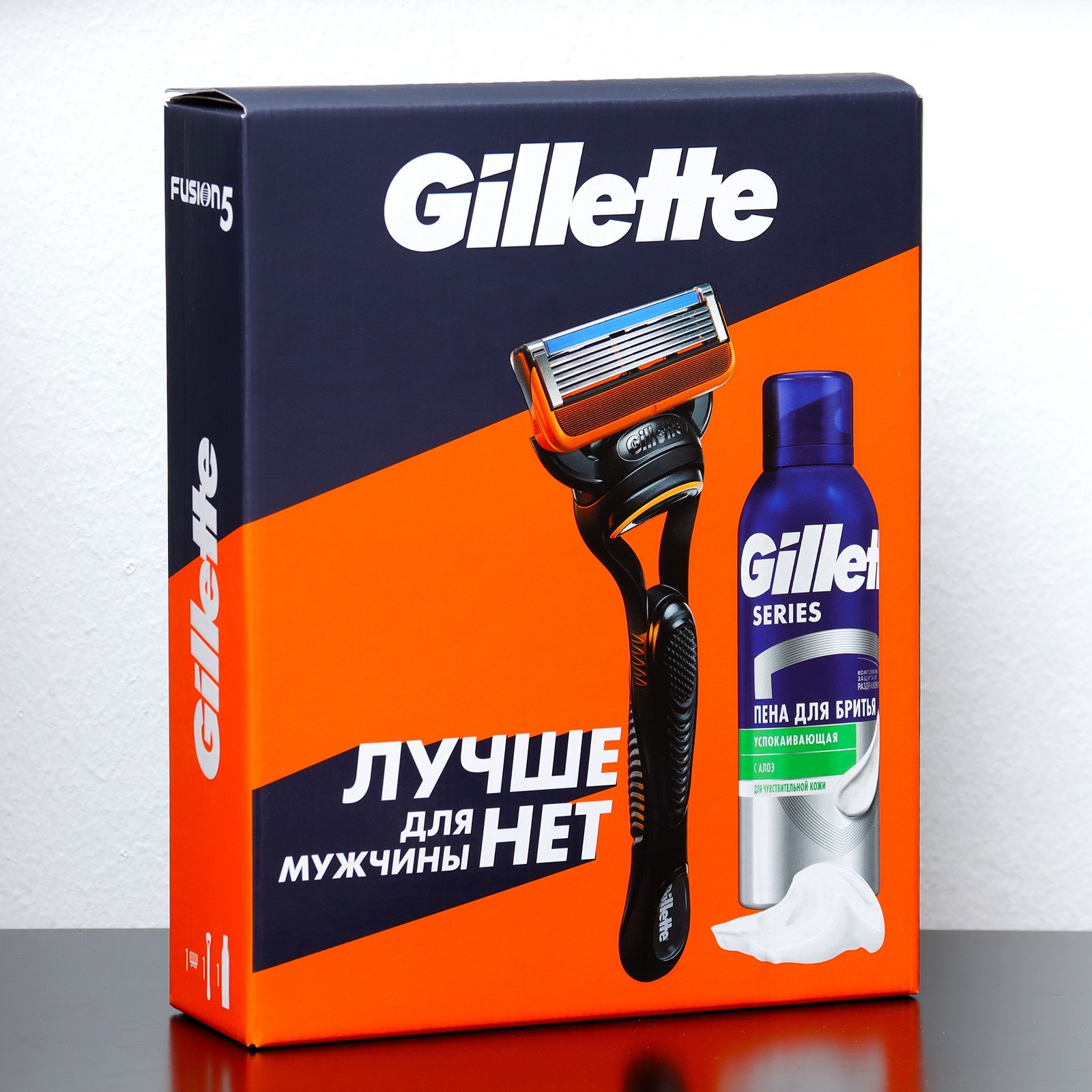 Набор Gillette FUSION Бритва с 1 кассетой и Пена для бритья GILLETTE ...