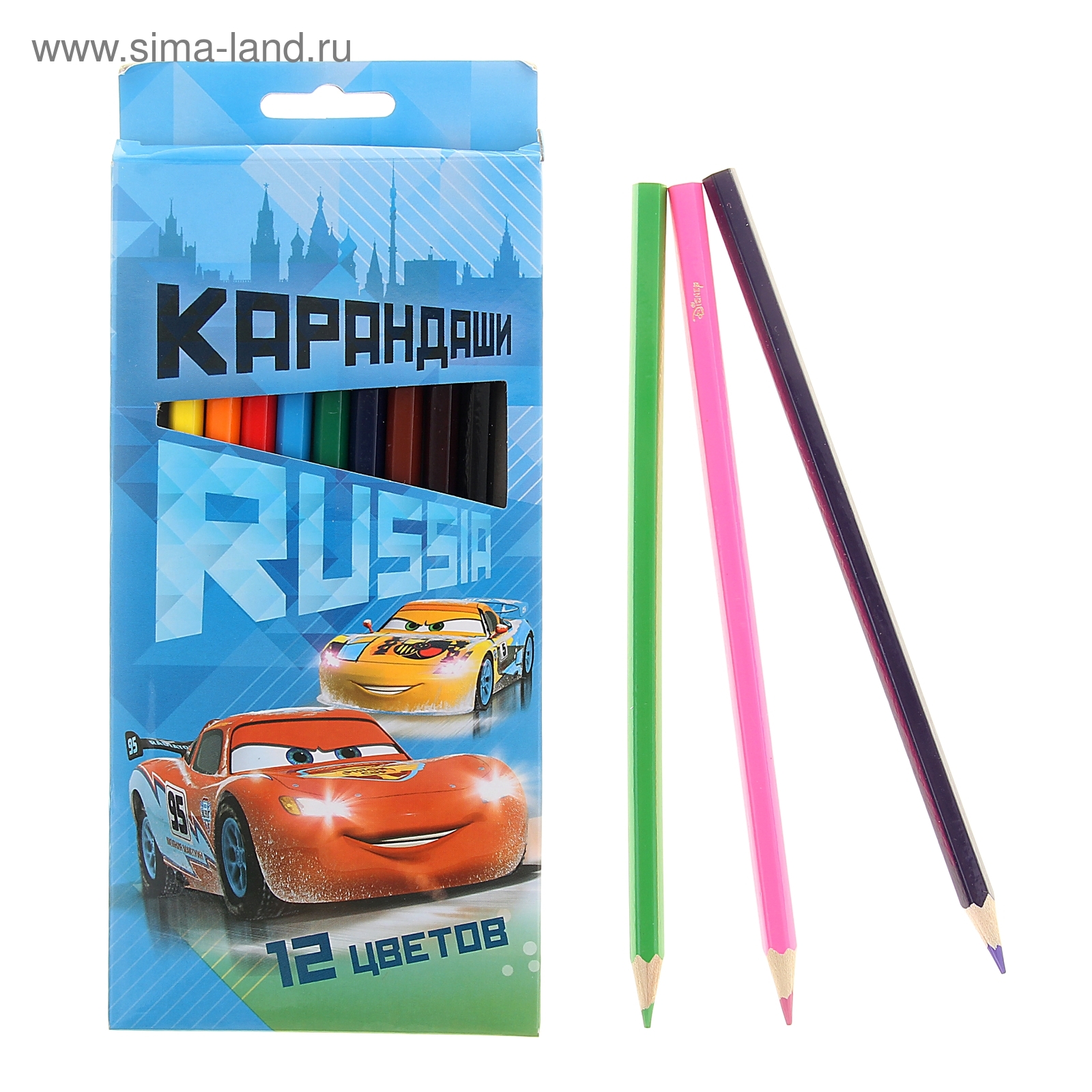 Карандаши 12 цветов Disney. Pixar "Тачки" (25715) - Купить по цене от ...