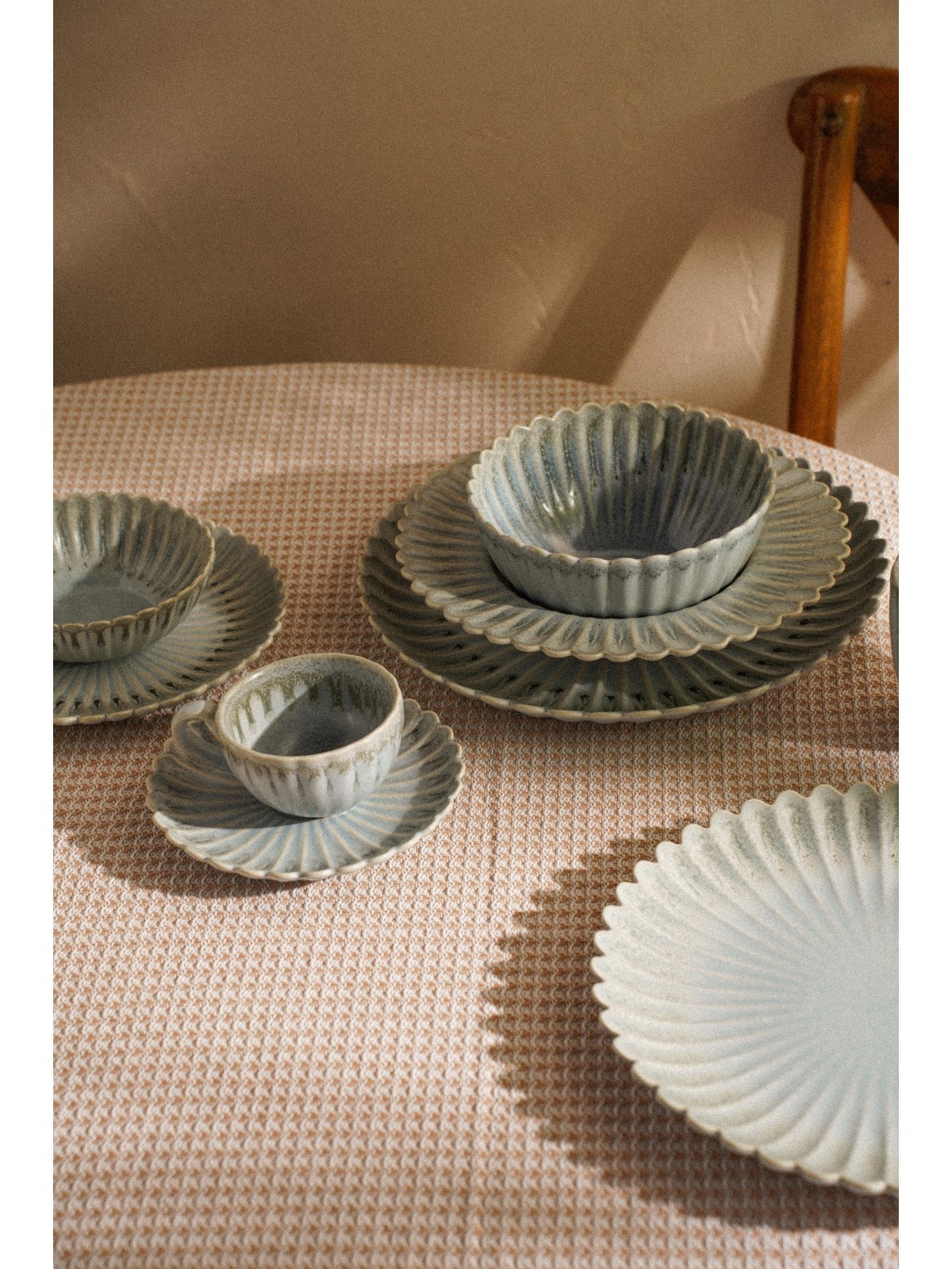 Блюдо SL Home «Эхо Крита», d=25.5 см, фарфор, голубое (9892631 ...