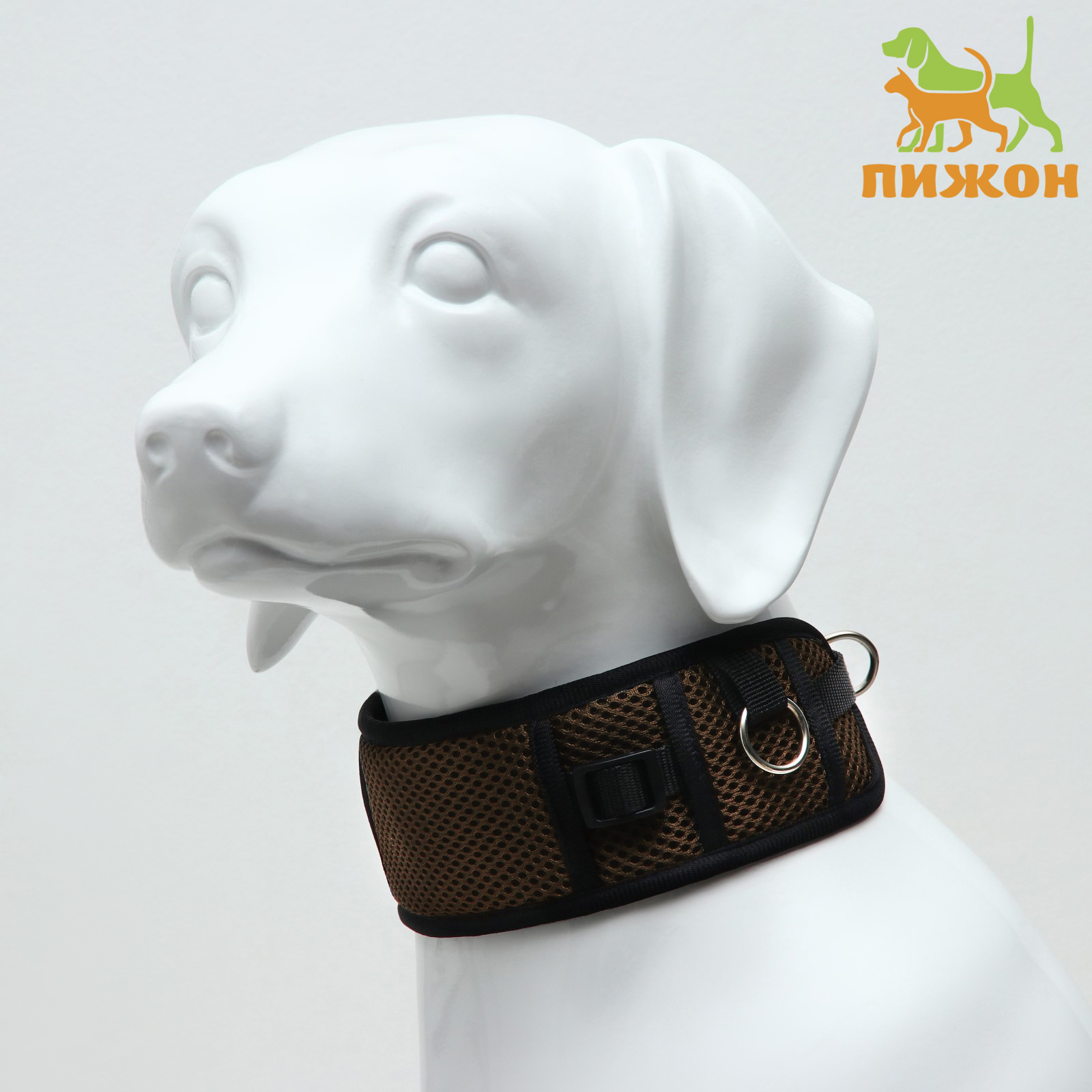 Ошейник дышащий для собак средних и крупных пород, размер L, 43-68 х 7 ...