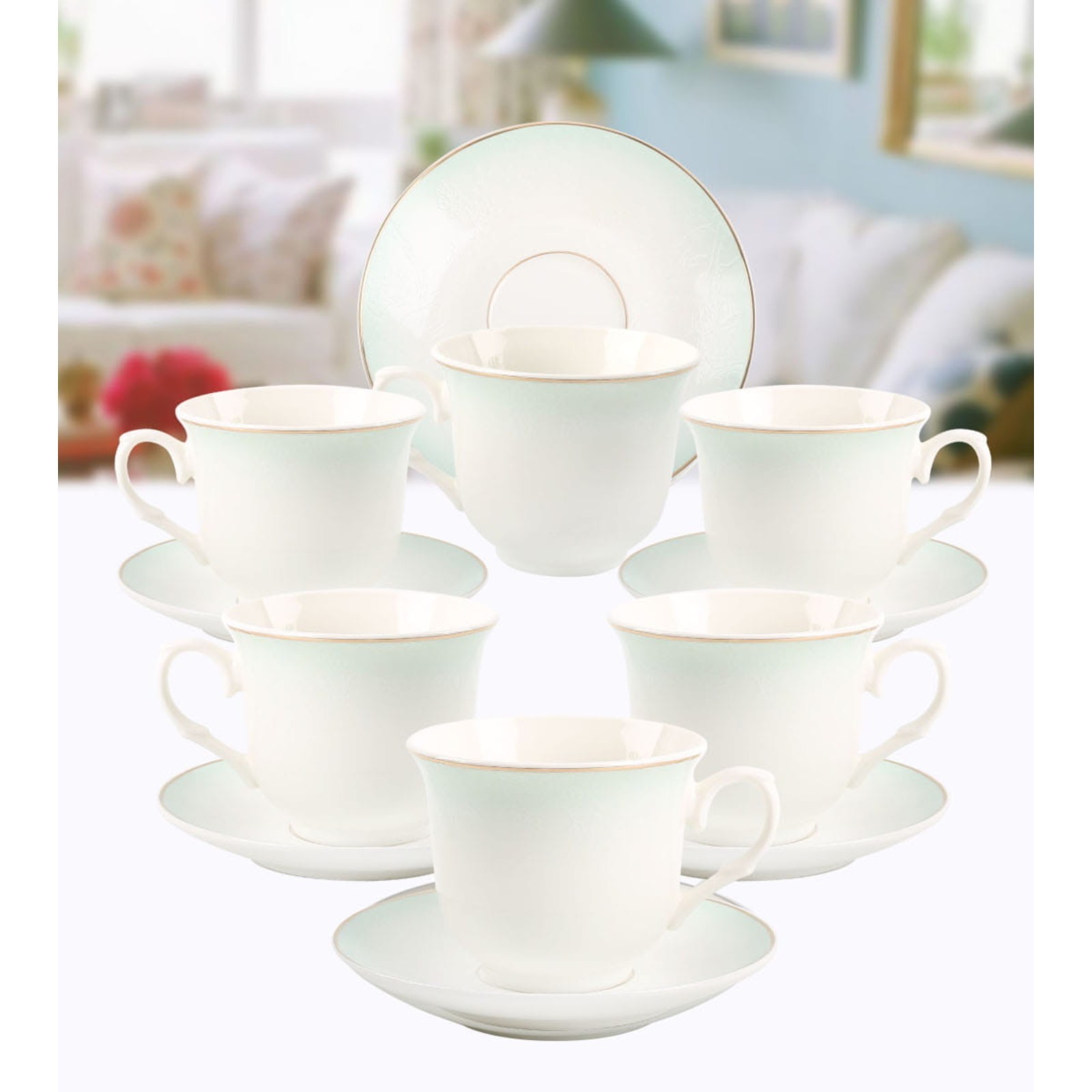 Набор чайный Arya Home Exclusive Jade, 250 мл, 12 предметов (10249137 ...