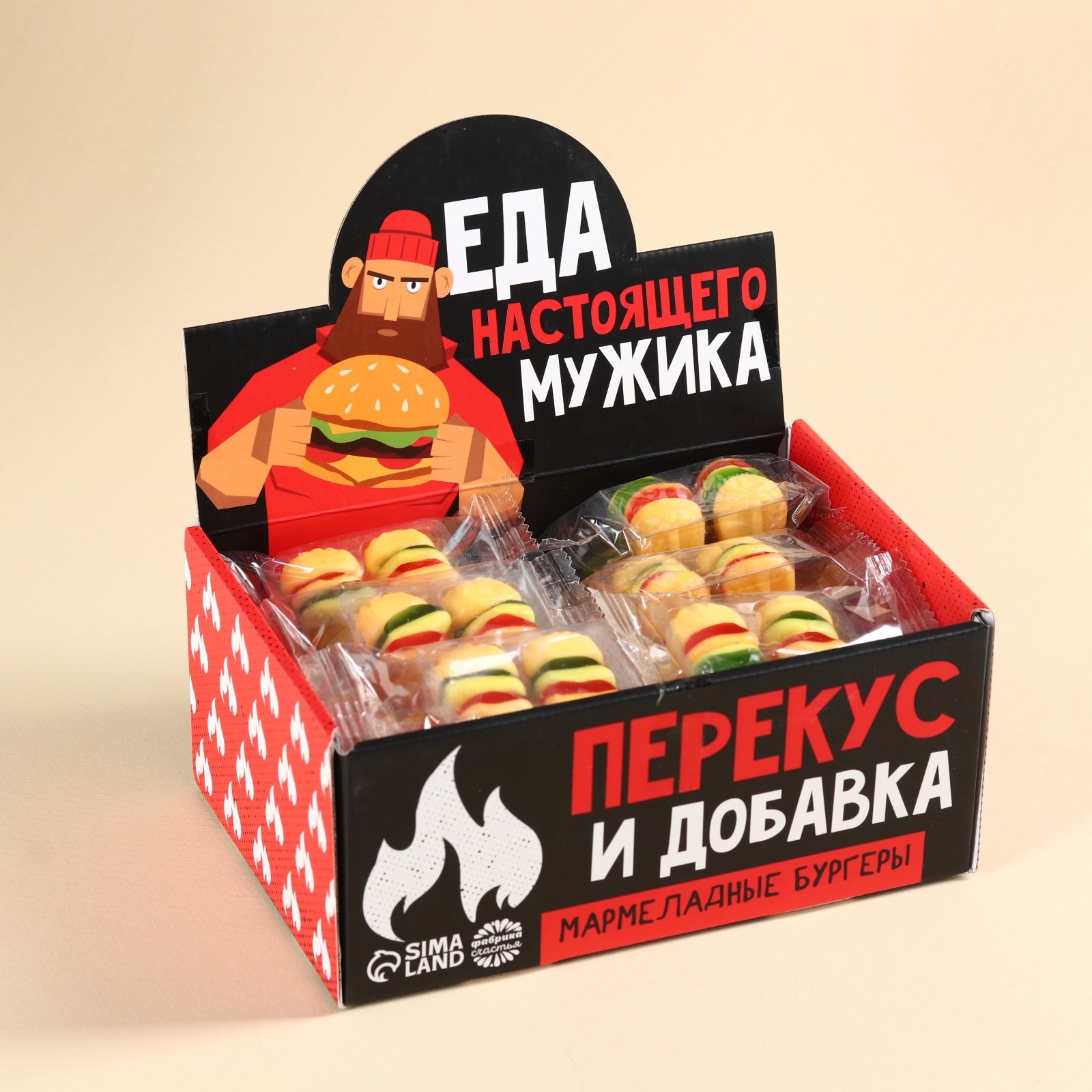 Мармелад набор «Еда настоящего мужика», 18 г х 24шт (10359657) - Купить ...