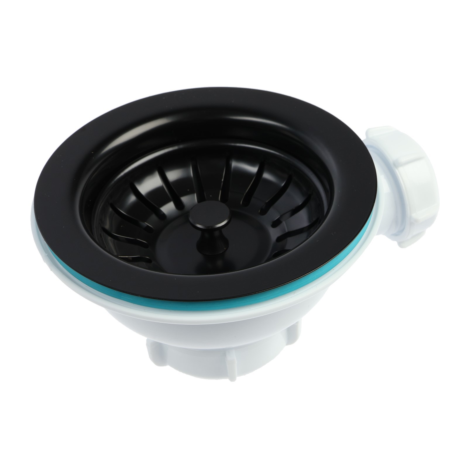 Выпуск Aquant, 3 1/2" х 40 мм, отвод под перелив, решетка металлическая ...