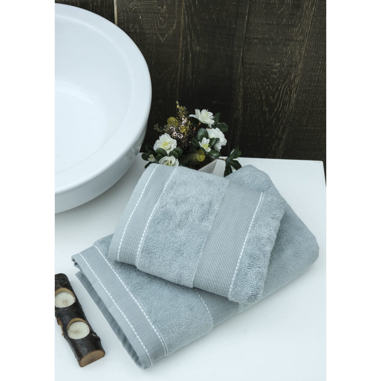 Полотенце Arya Home Gloss, 450 гр, размер 50X90 см, цвет мятный ...