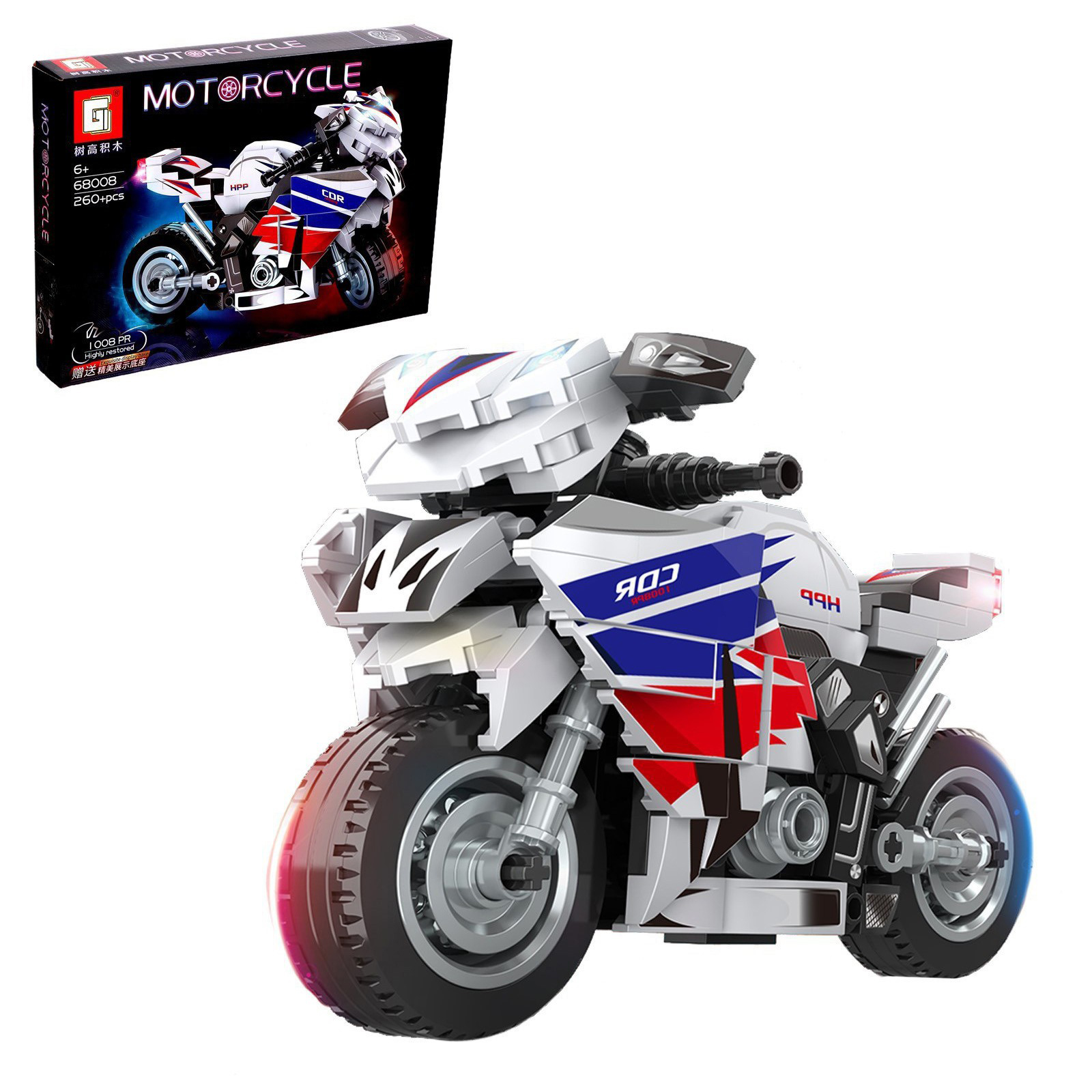 Конструктор мотоцикл Motorcycle, 260 деталей 6+, уценка (10473158 ...
