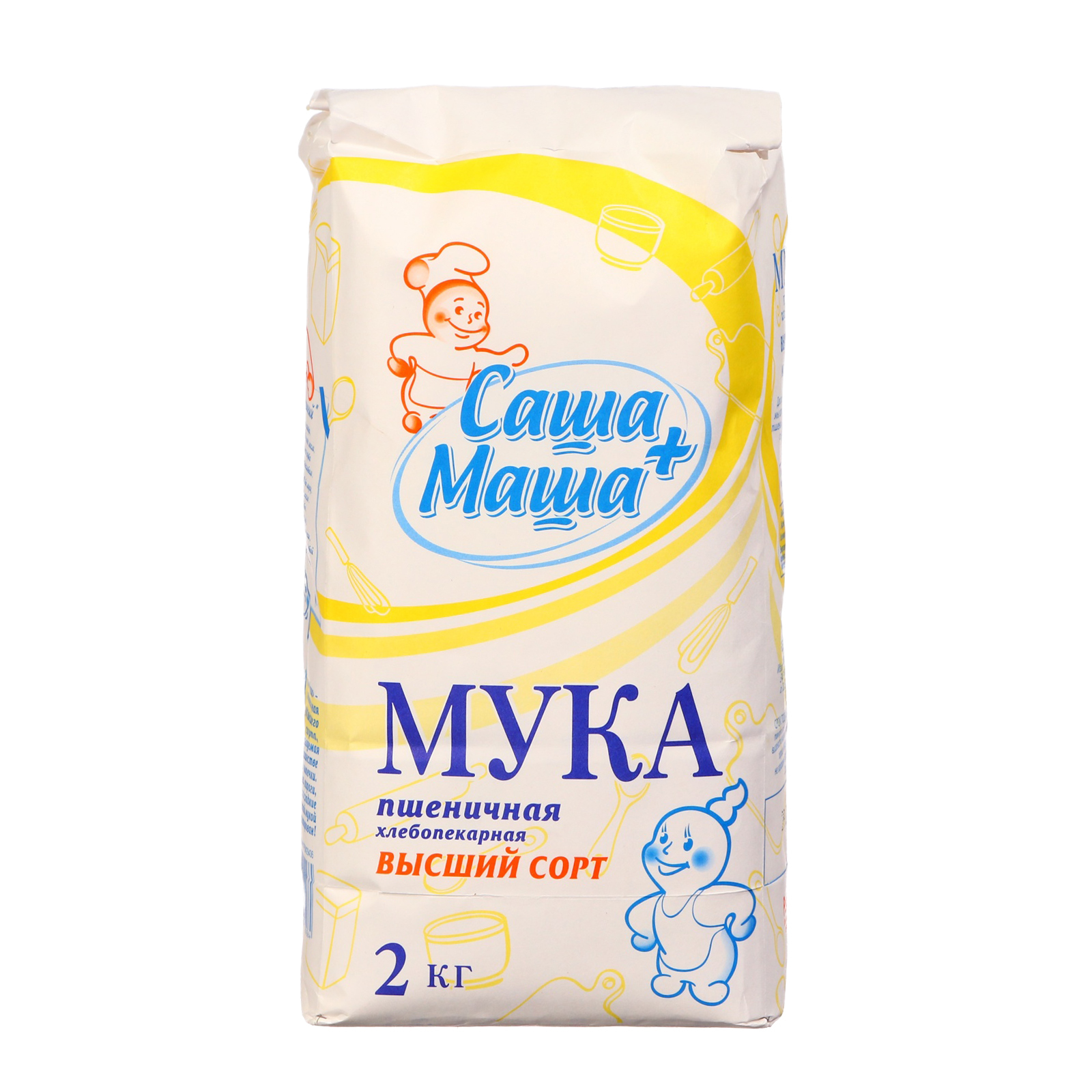 Мука пшеничная высшего сорта "Саша+Маша", 2 кг (10484628) - Купить по ...