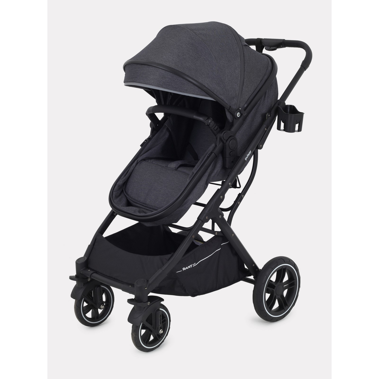 Коляска детская трансформер 2 в 1 RANT basic «PULSAR» RA160, цвет серый (10527437) - Купить по ...
