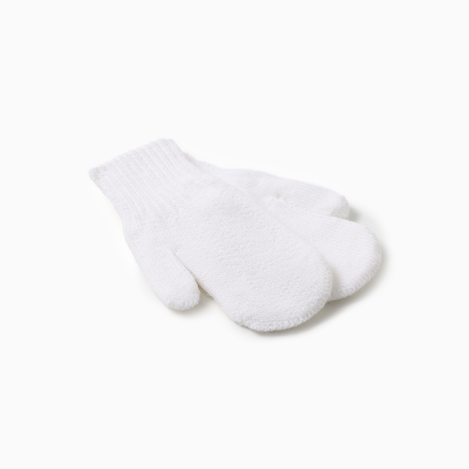 Варежки двойные детские, цвет белый, р-р 10 (10622693) - Купить по цене ...