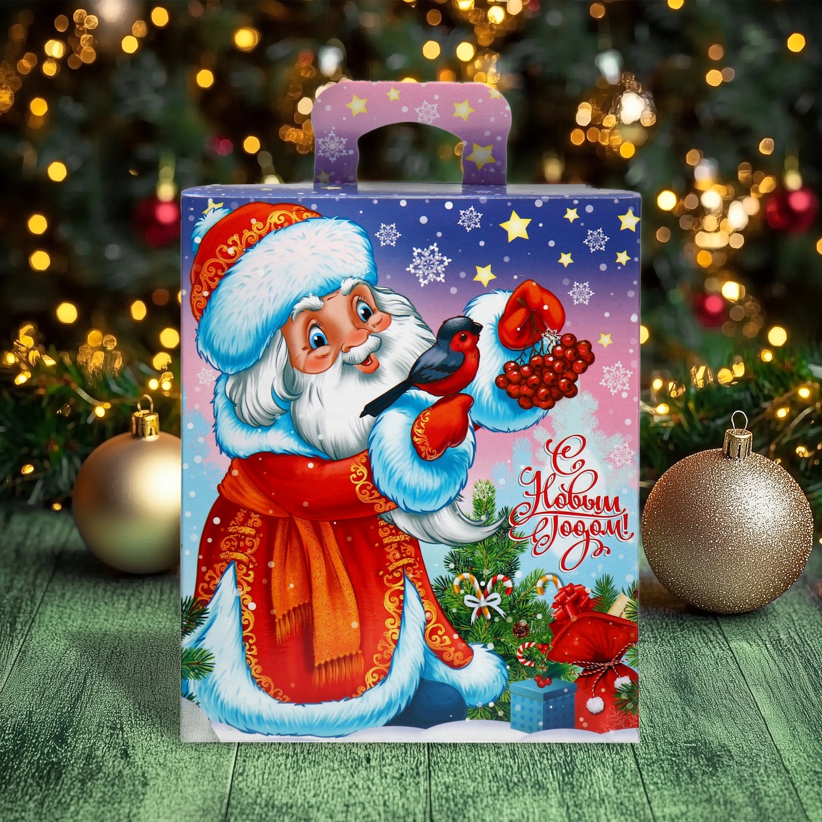 Набор подарочный новогодний "3имние сладости", конфеты, 600 г (10784426 ...