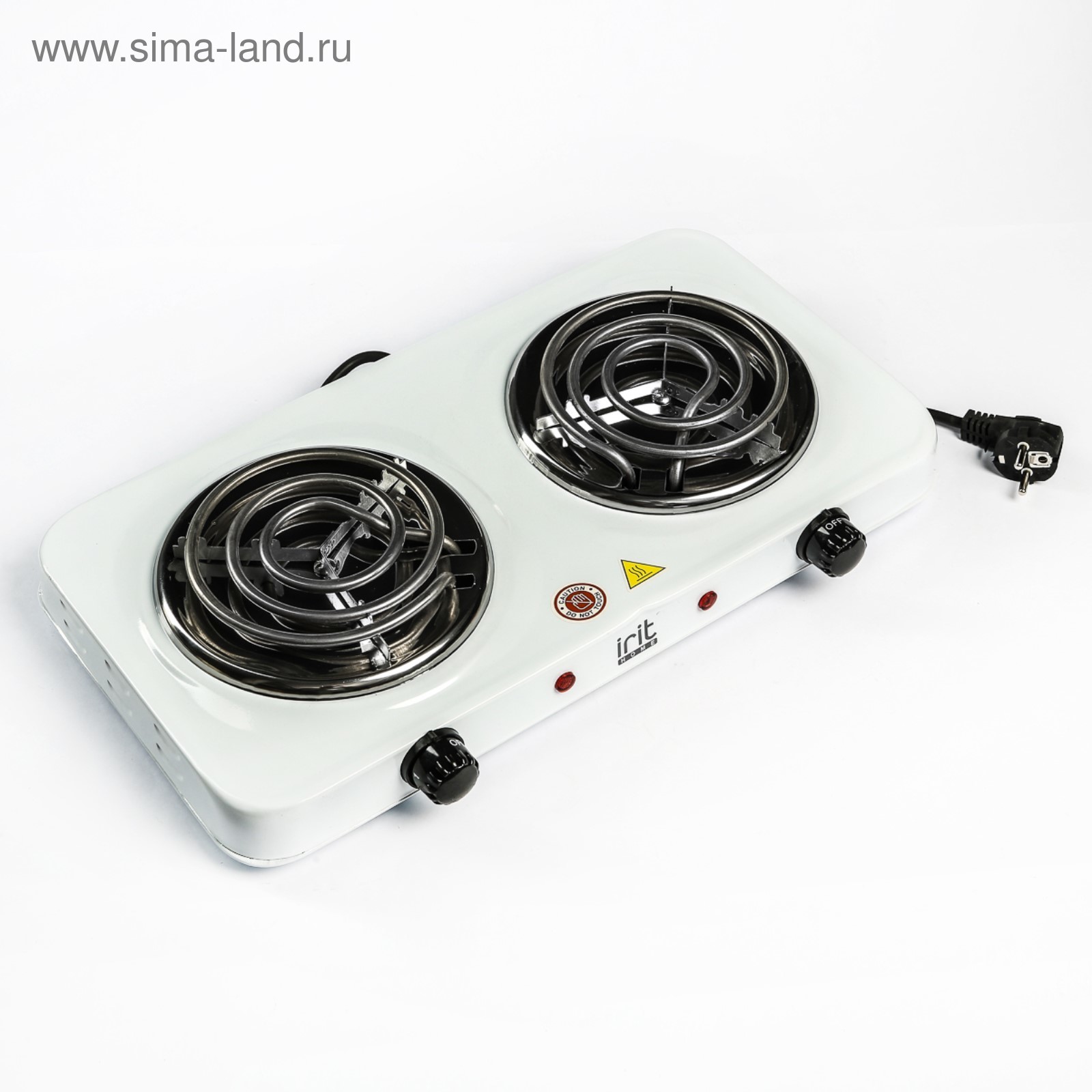 Плитка электрическая Irit IR-8120, 2000 Вт, 2 конфорки, белая (191534) - Купить по цене от 1 205 ...
